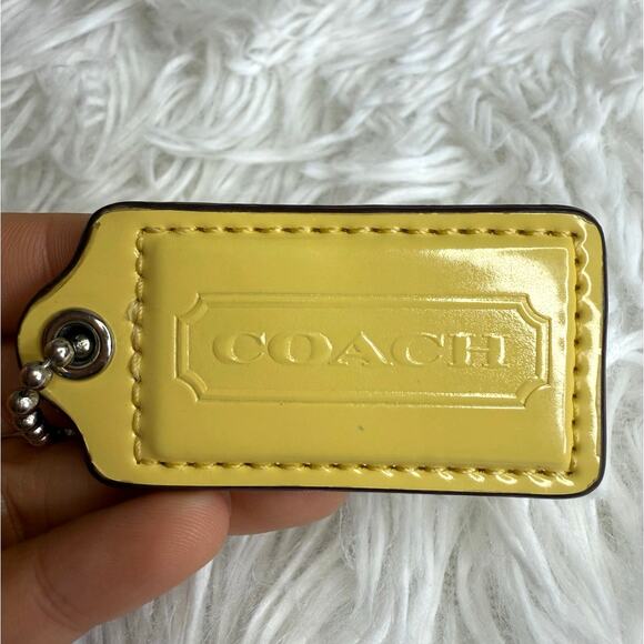 Coach | Bags | 2 Coach Patent Leather Fob Bag Charm Hang Tag Hangtag ...